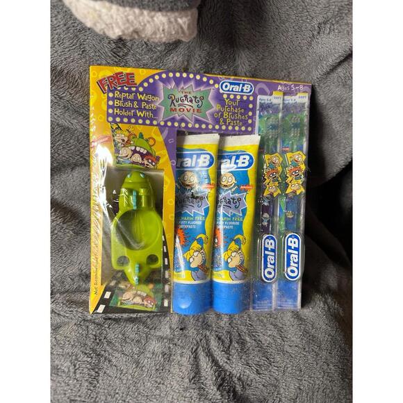 Nickelodeon | Other | Vintage Rugrats Oralb Reptar Wagon Tooth Brush ...